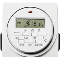 BN-LINK 7 Day Heavy Duty Digital Programmable Dual Outlet Timer - 2 ...