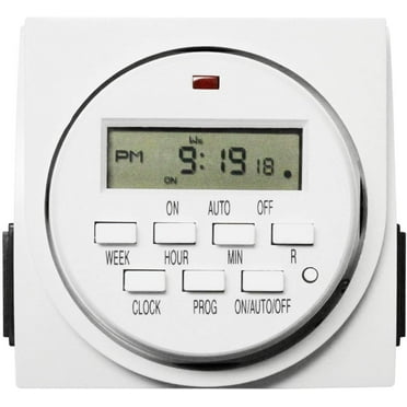 BN-LINK 7 Day Heavy Duty Digital Programmable Dual Outlet Timer - 2 ...