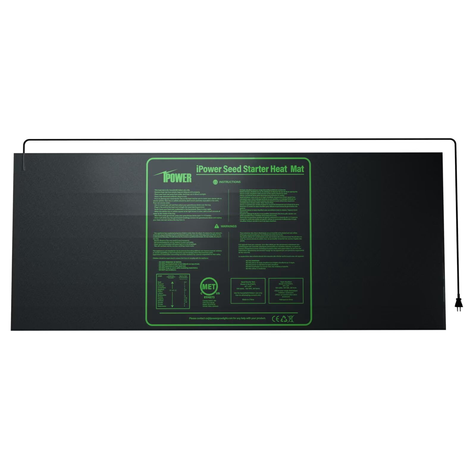 iPower Seed Starting Durable Waterproof Mat 48" x 20" - Plant Grow ...