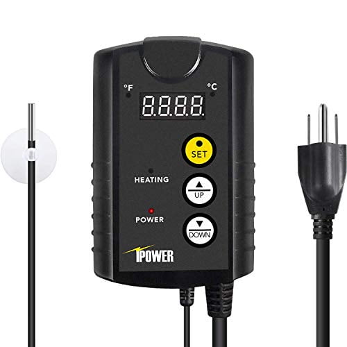 iPower GLHTMTCONTROL-A Digital Heat Mat Thermostat Controller for Seed ...