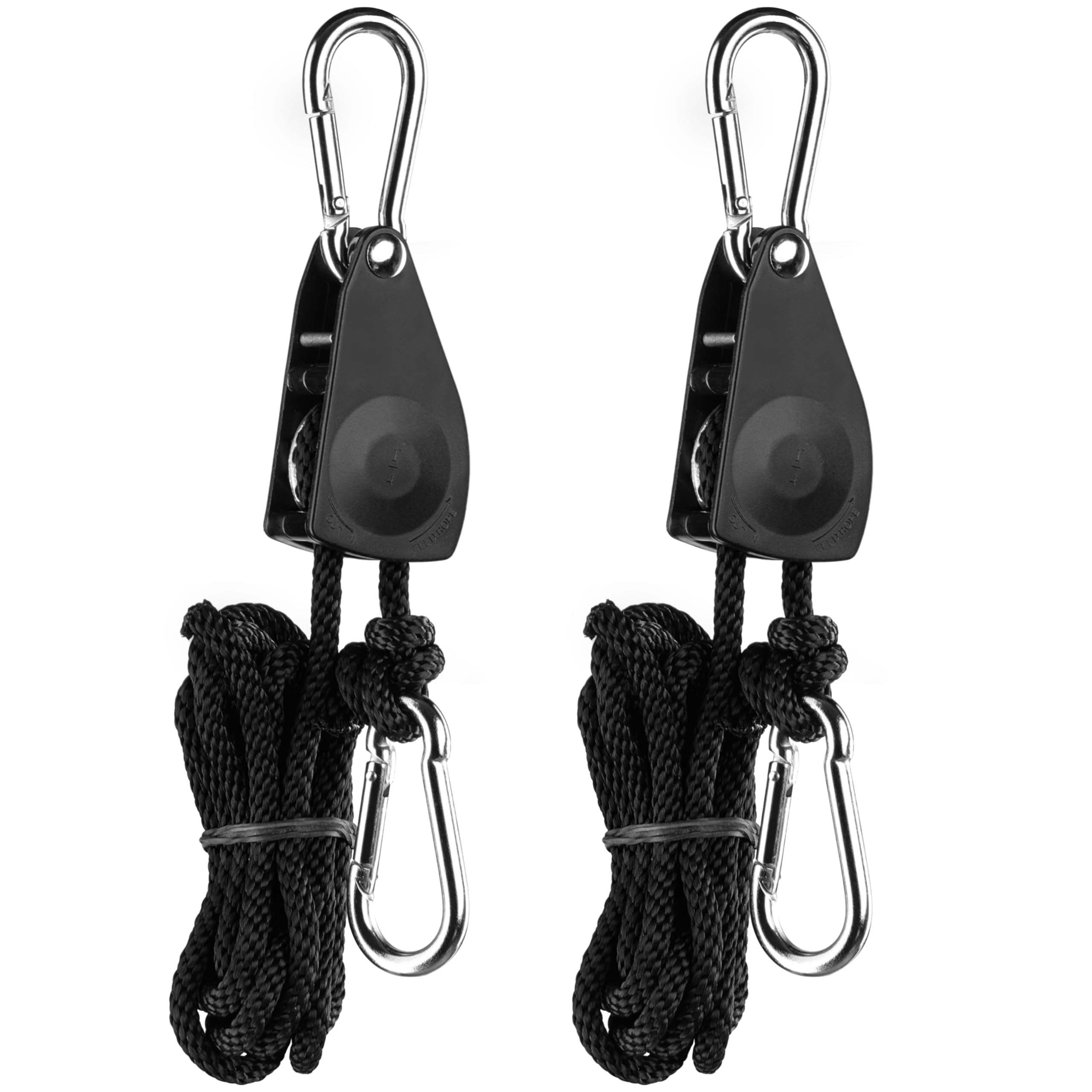 iPower GLROPE 1-Pair 1/8 Inch 8-Feet Long Heavy Duty Adjustable Rope ...