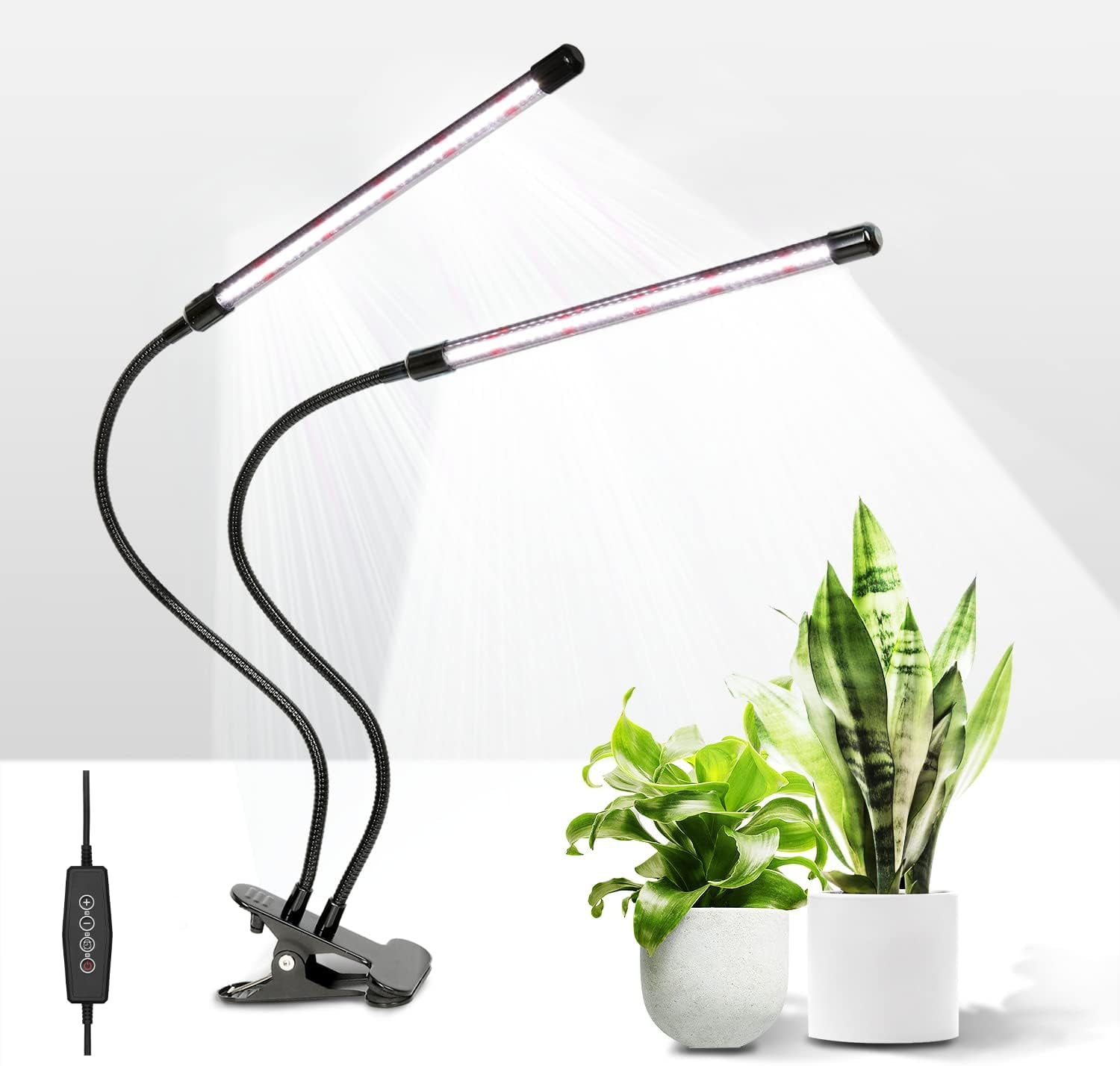 iPower LED Grow Light with Full Spectrum for Indoor Plants, Adjustable ...