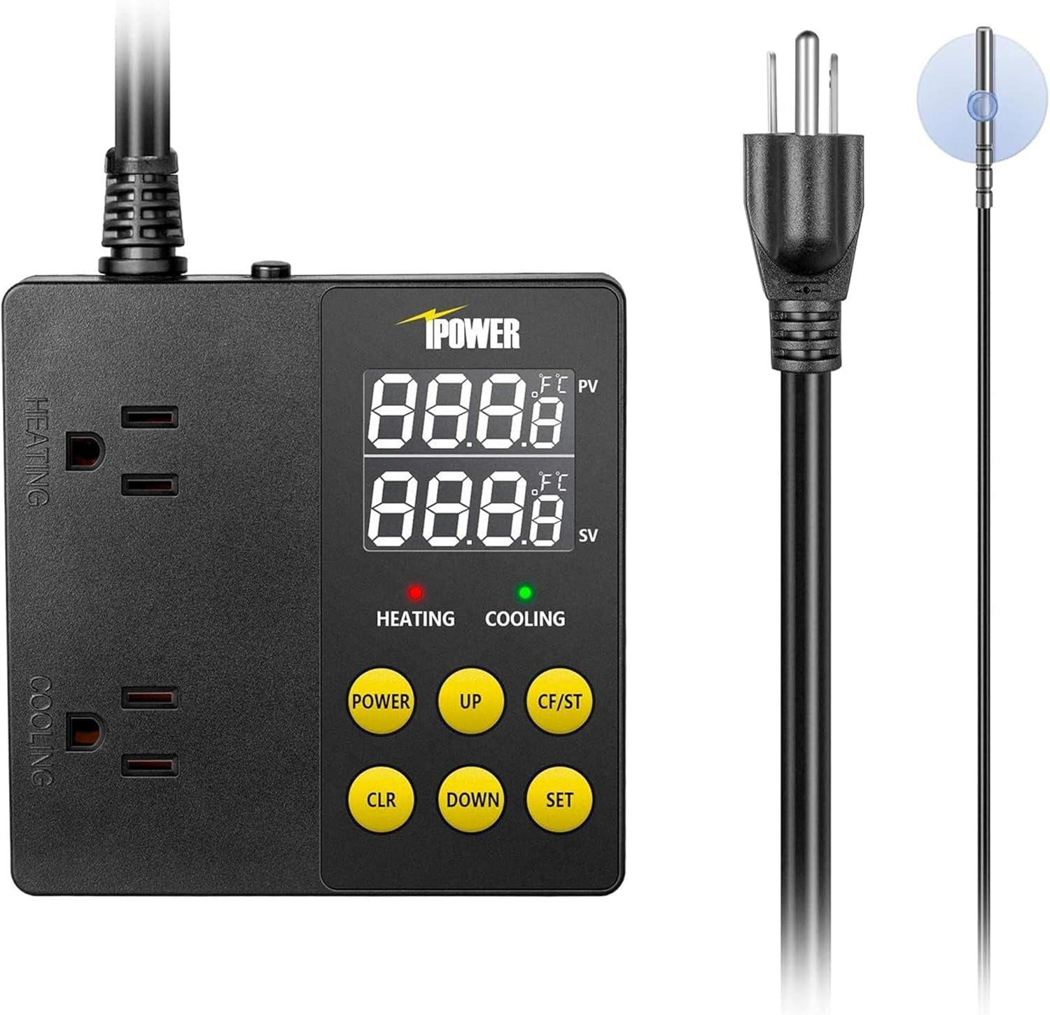 iPower Professional Digital Heating and Cooling Temperature Controller ...