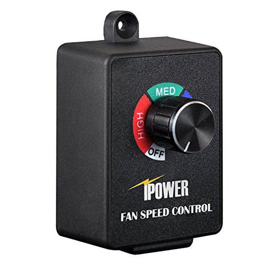 iPower Variable Fan Speed Controller Adjuster Cordless for Duct Inline ...