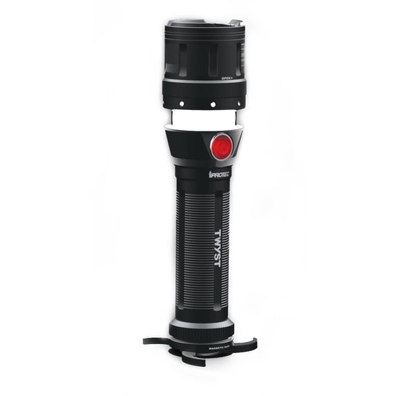 iPROTEC TWYST Flashlight Lantern, 3-in-1 COB LED, Retractable Magnetic ...