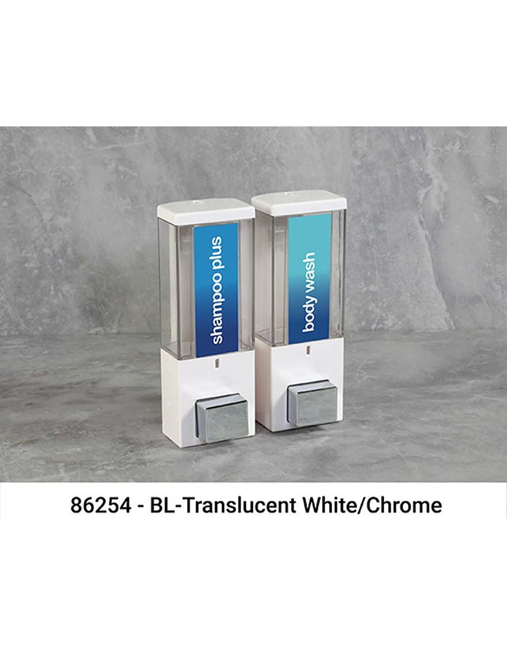 iQon Liquid Bath Amenities Dispenser 2-Chambers color White ...