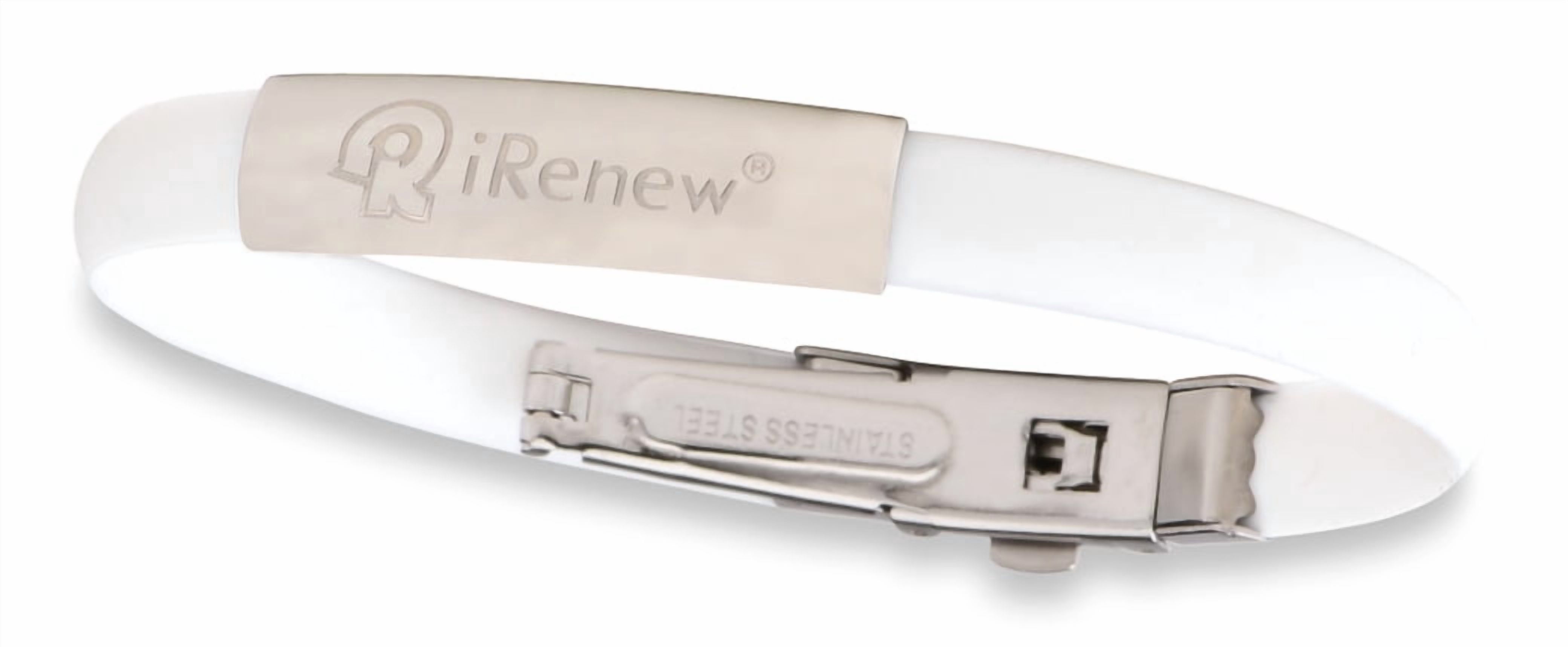 iRenew® Energized Well Being Health Fashion Bracelet (White, 1 Pack ...