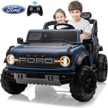 24V 2 Seater Ride on Cars, Licensed Ford Bronco Raptor Powered Ride on ...