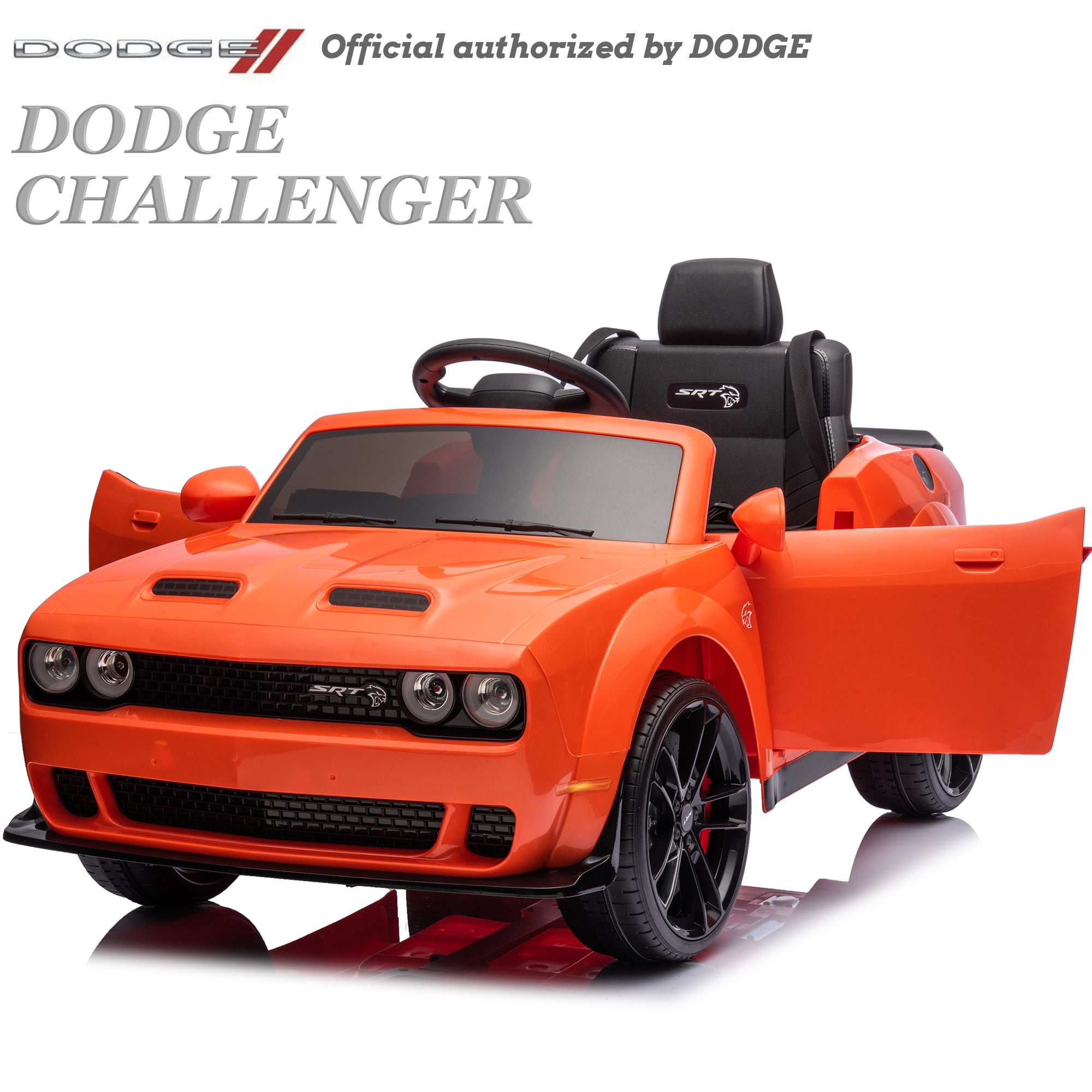 DODGE Challenger 12V Ride on Car for Kids 3-5 Years with Remote, MP3 ...