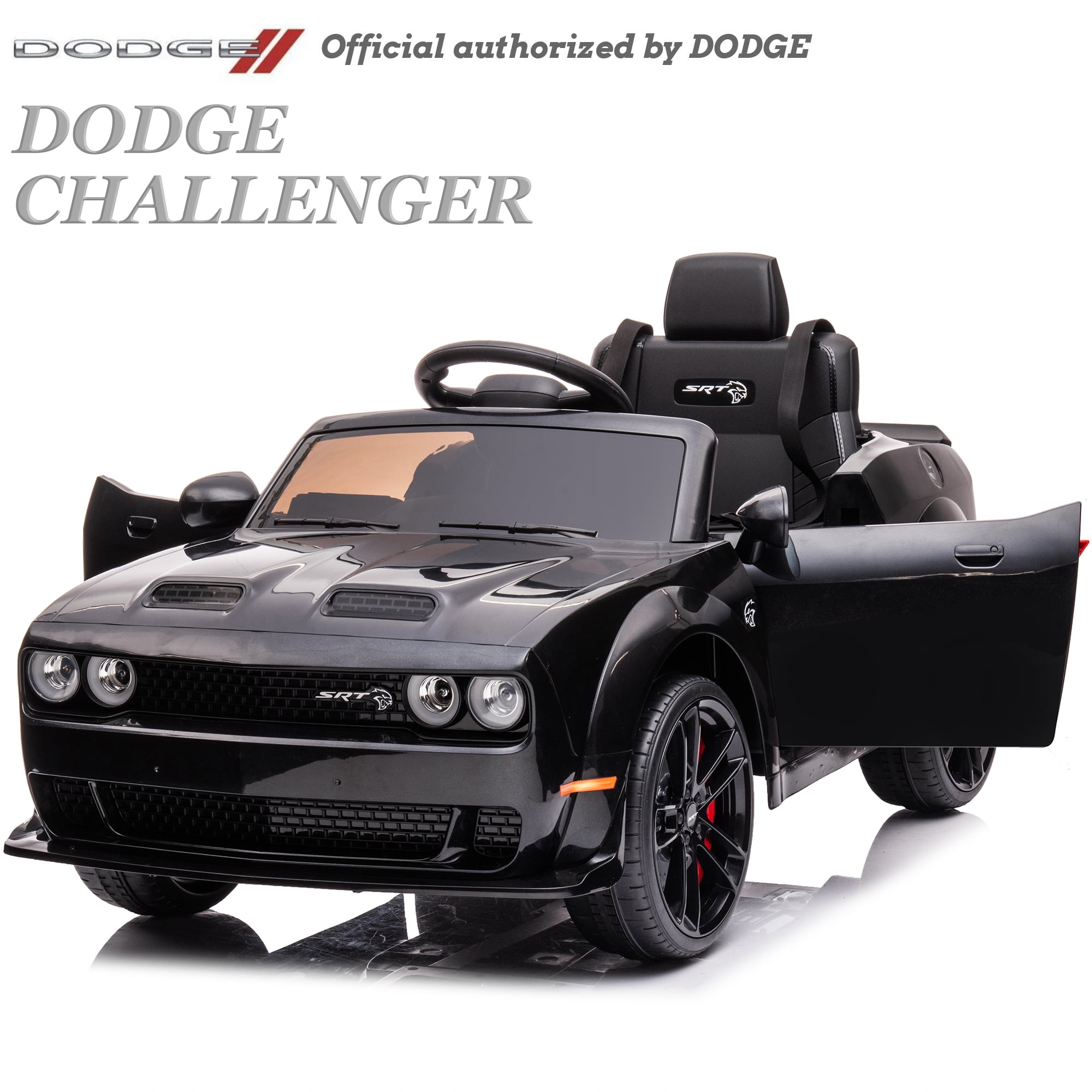 DODGE Challenger Licensed 12V Ride on Car with Remote Control, MP3 ...