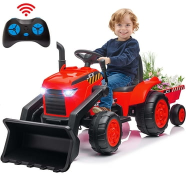 Costway 12V Power Toy: Battery Operated Kids Ride-On Excavator Digger ...