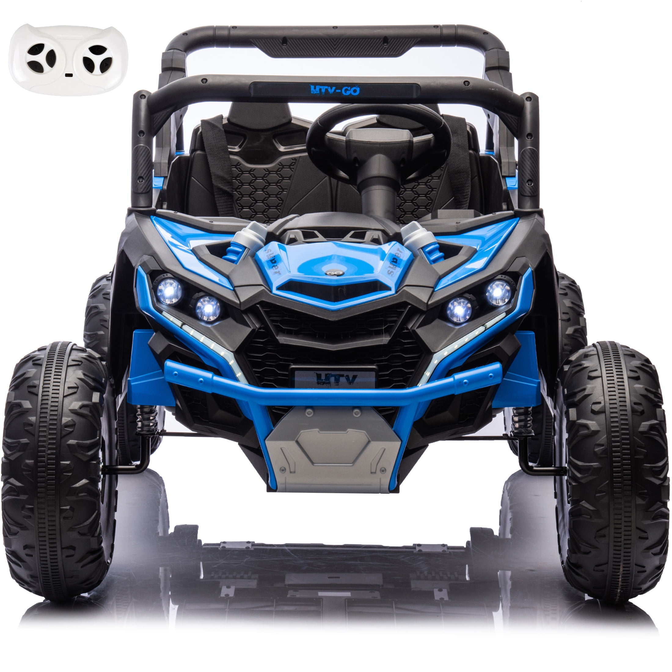 iRerts 2 Seater Ride on Car, 24V Powered Ride on Toys UTV with Remote ...