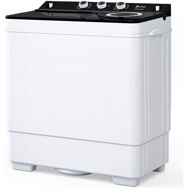 iRerts 26 Lbs Portable Twin Tube Washer, Compact Laundry Machine for ...