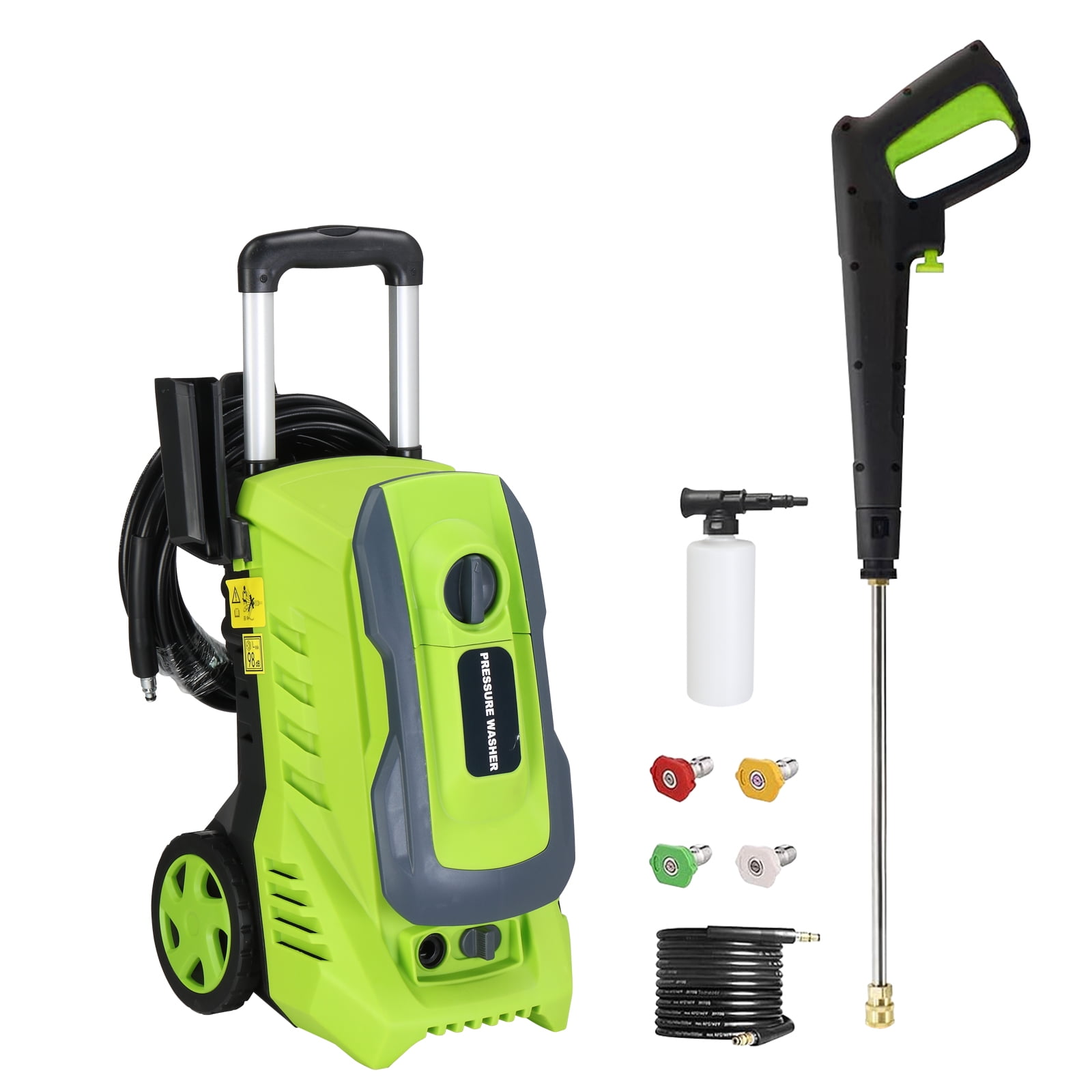 iRerts Electric Power Washer, 1800 W 3300 PSI Max. 2 GPM Power Washer ...