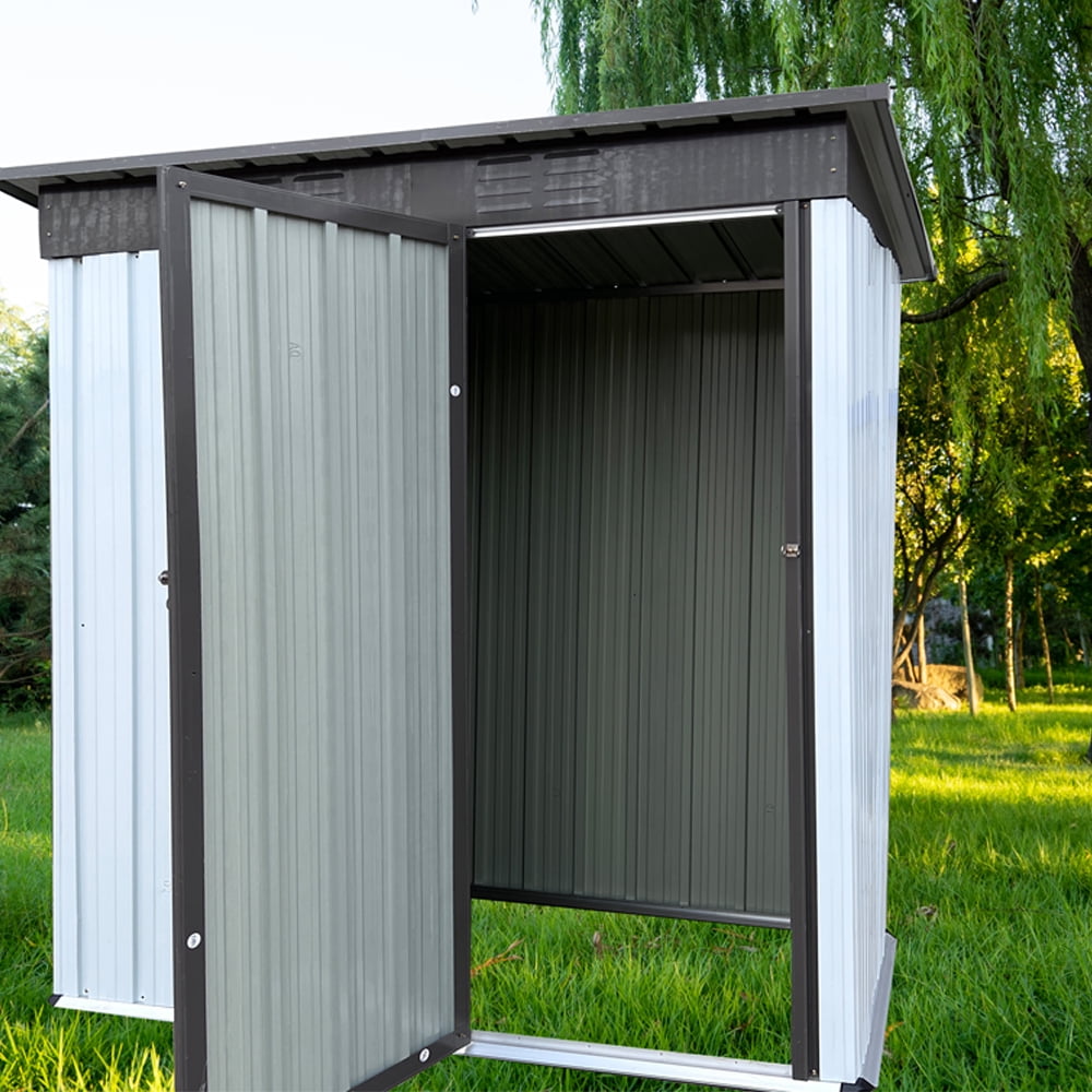 iRerts Garden Shed, 5FT x 3FT Outdoor Storage Shed Storage House, Metal ...