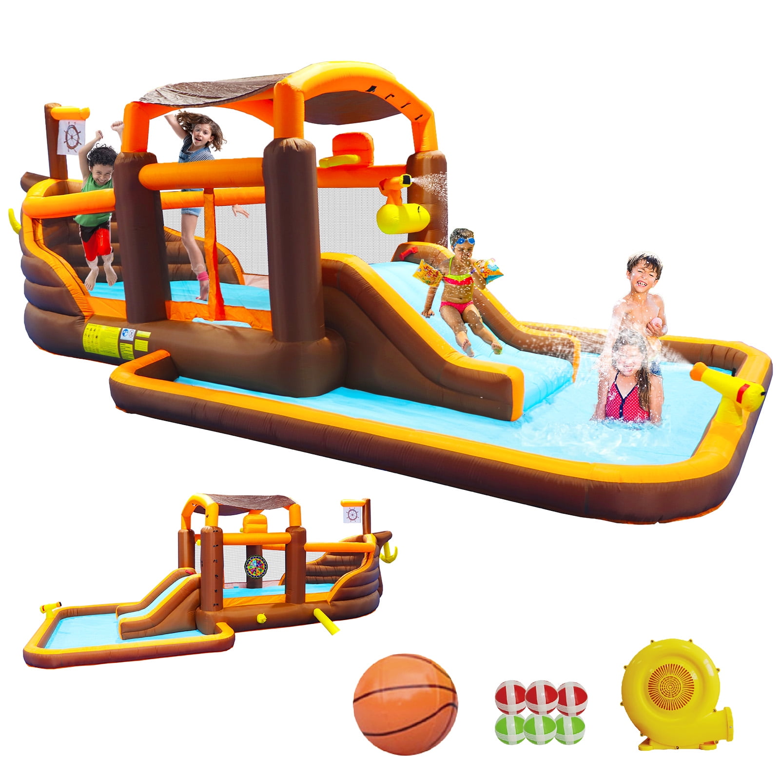 iRerts Inflatable Bounce House, Toddler Kids Bounce House with Blower ...