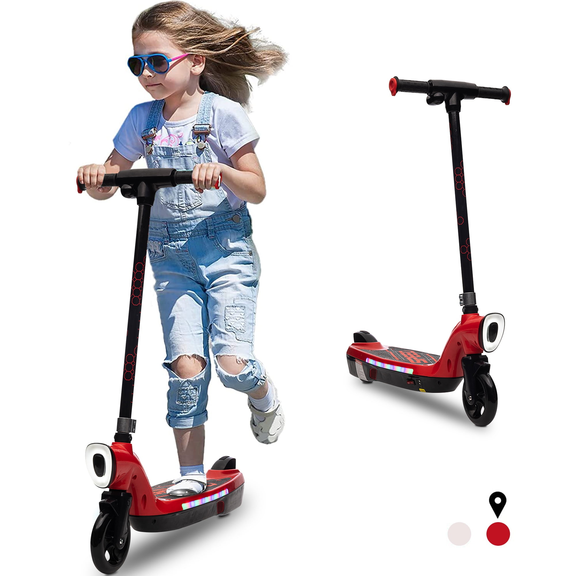 iRerts Electric Children's Kick Scooter for Boys & Girls Ages 6-14, 45W ...