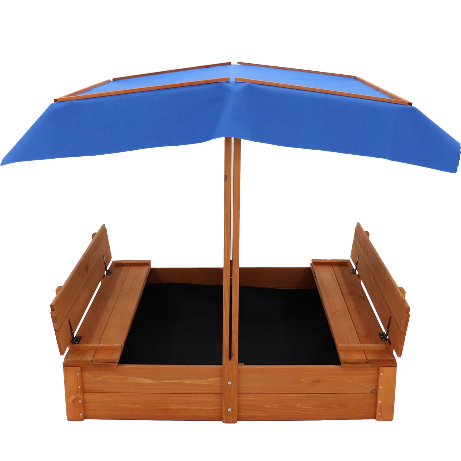 iRerts Wooden Sandbox, Outdoor Sandbox with Cover, Sand Boxes for Kids ...