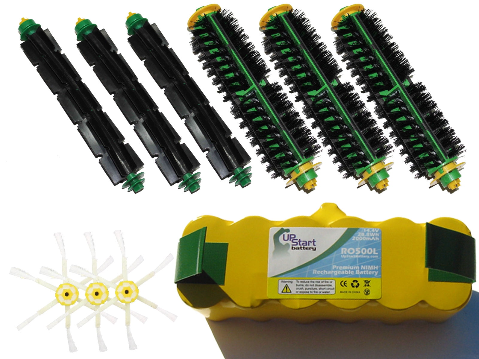 iRobot Roomba 500 Series Battery, Bristle Brush and Flexible Beater ...
