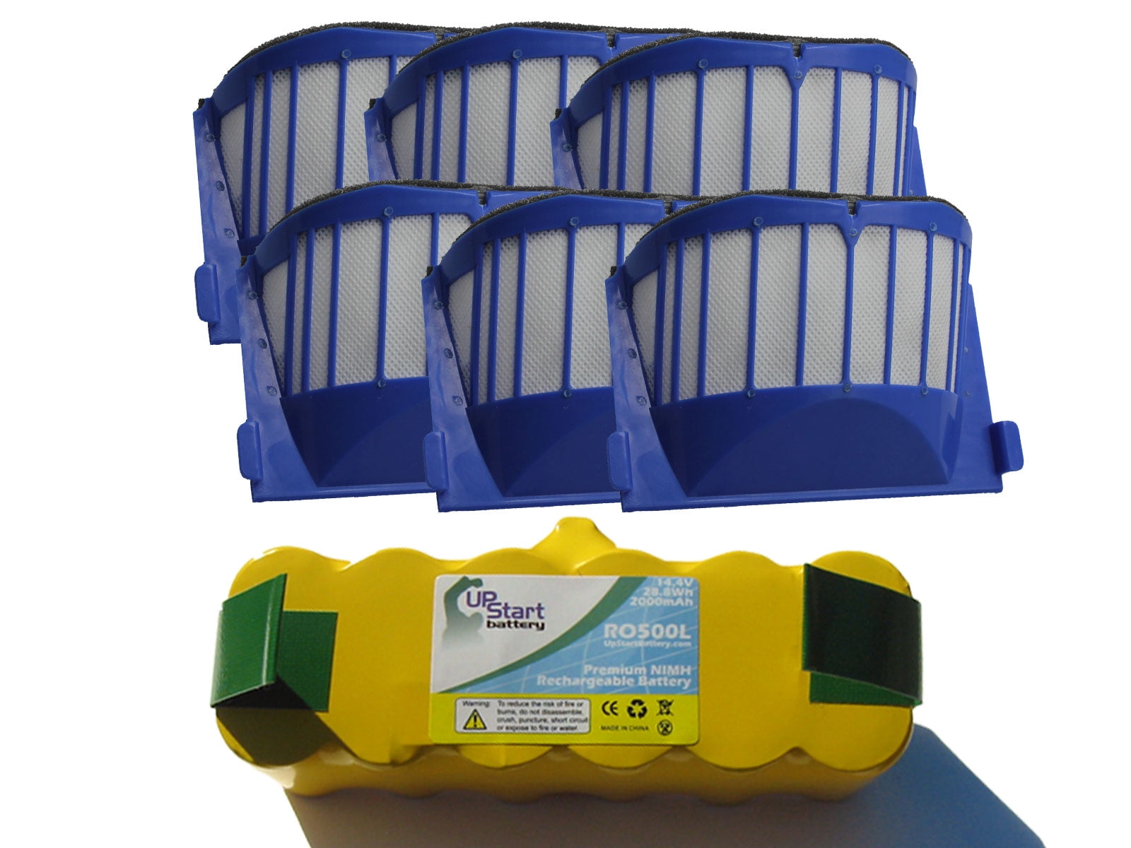 iRobot Roomba 595 Pet Series Battery and AeroVac Filters - Kit Includes ...