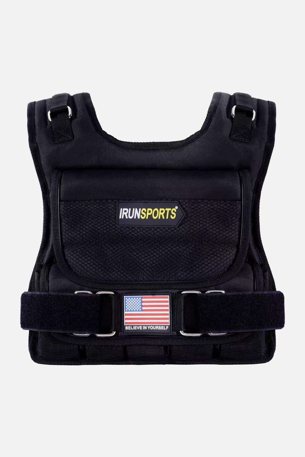 iRunsports 40lbs Adjustable Cast Iron Weighted Vest for Men, Iron ...