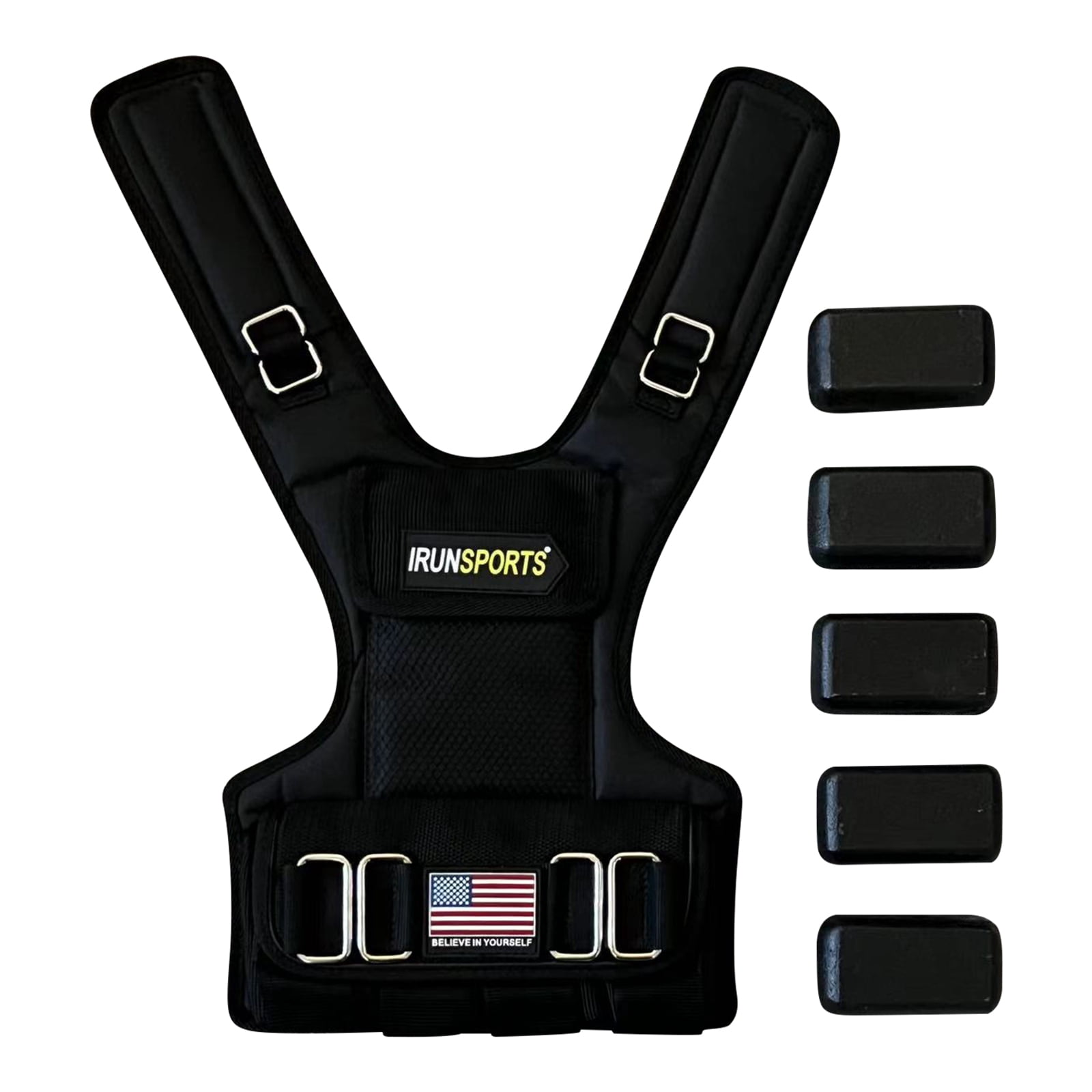 iRunsports Women 30lbs Cast Iron Weighted Vest, Iron Weights included ...