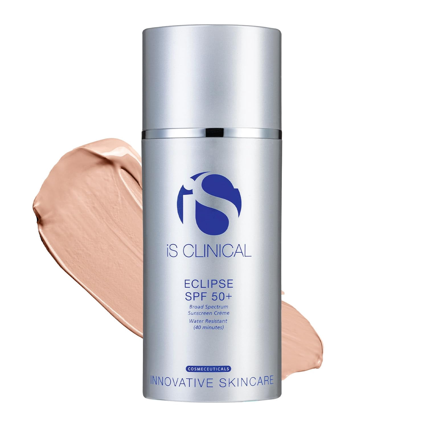 iS CLINICAL Eclipse SPF 50+ Sunscreen, Zinc Oxide tinted beige sunscreen, ultra sheer non-greasy ...