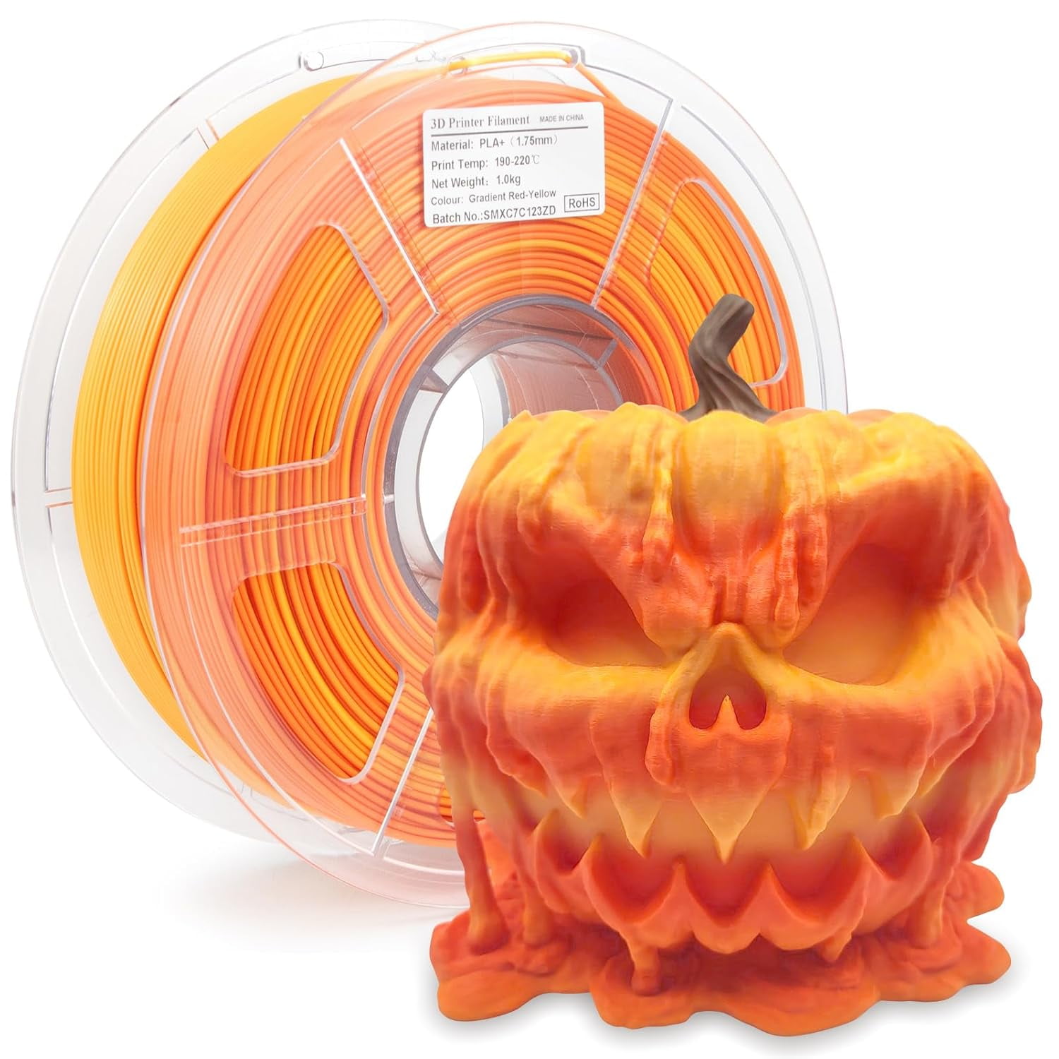 iSANMATE Matte Gradient Multicolors Filament, PLA Plus Rainbow Filament ...