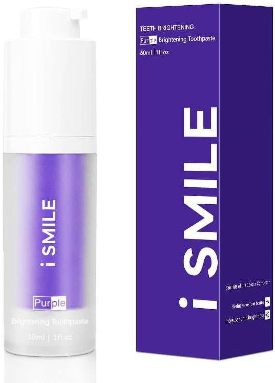 Customer reviews for iSMILE Purple Toothpaste for Teeth Whitening Color ...