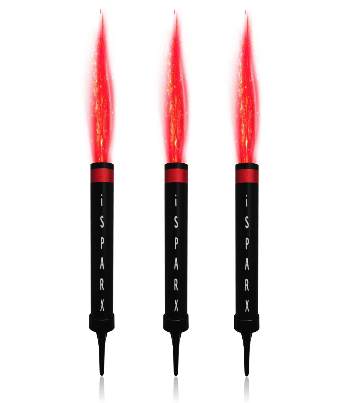 iSPARX • Red Color Flame Sparklers • 5 Pack - Walmart.com