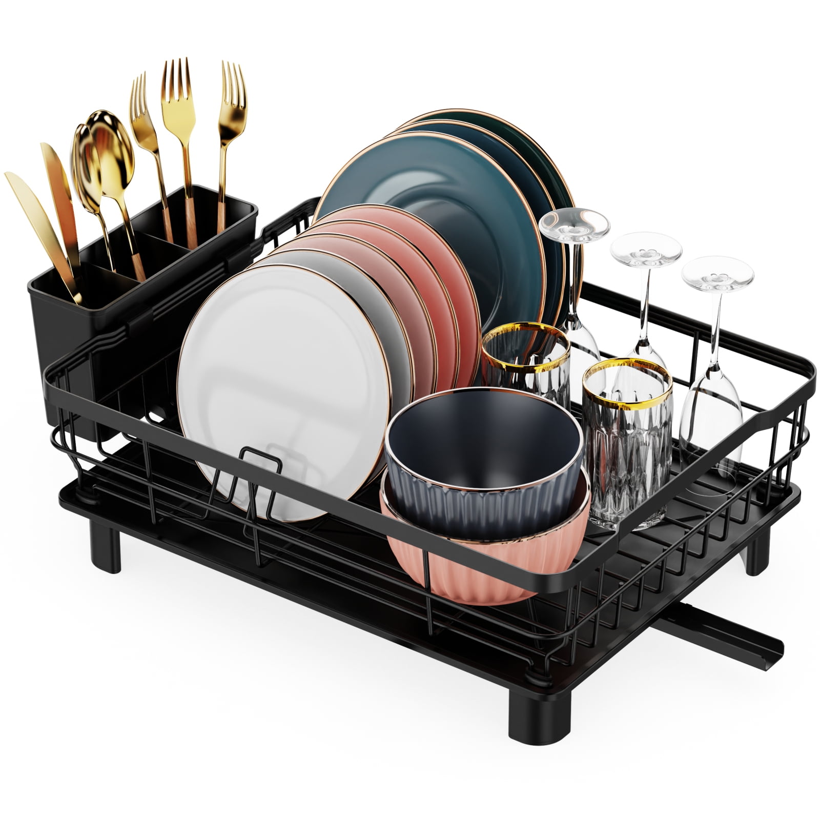 iSPECLE Dish Drying Rack with Drainboard - Dish Racks for Kitchen ...