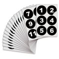 iSYFIX Black Consecutive Number Stickers – 1 to 100, 3-inch, 1 set ...