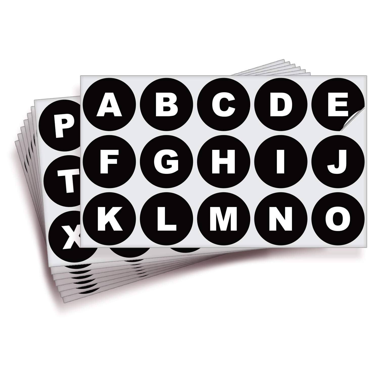 iSYFIX Black Vinyl Letters Stickers - 2 inch Self-Adhesive, A to Z, 4 ...