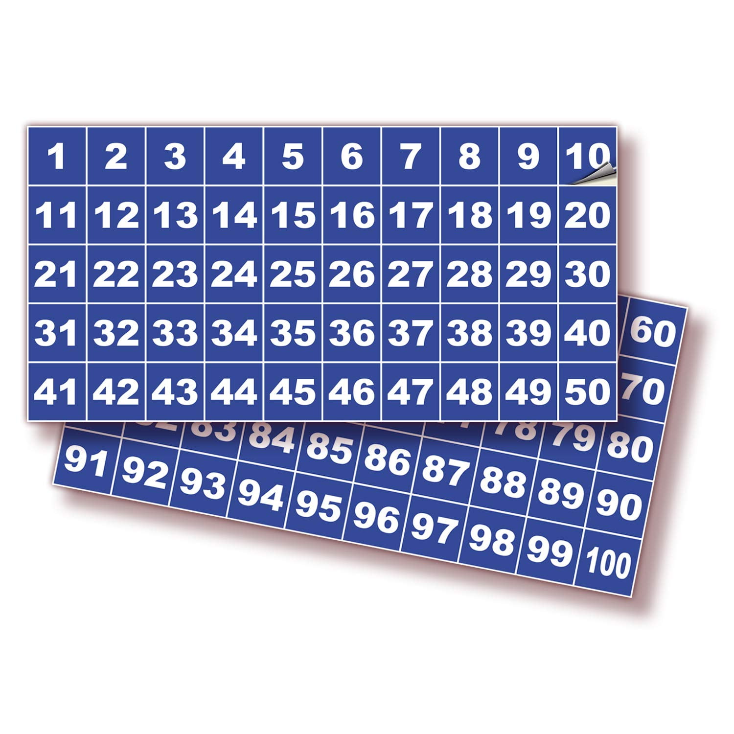 iSYFIX Blue Consecutive Number Stickers – 1 to 100, 1-inch, 1 set ...
