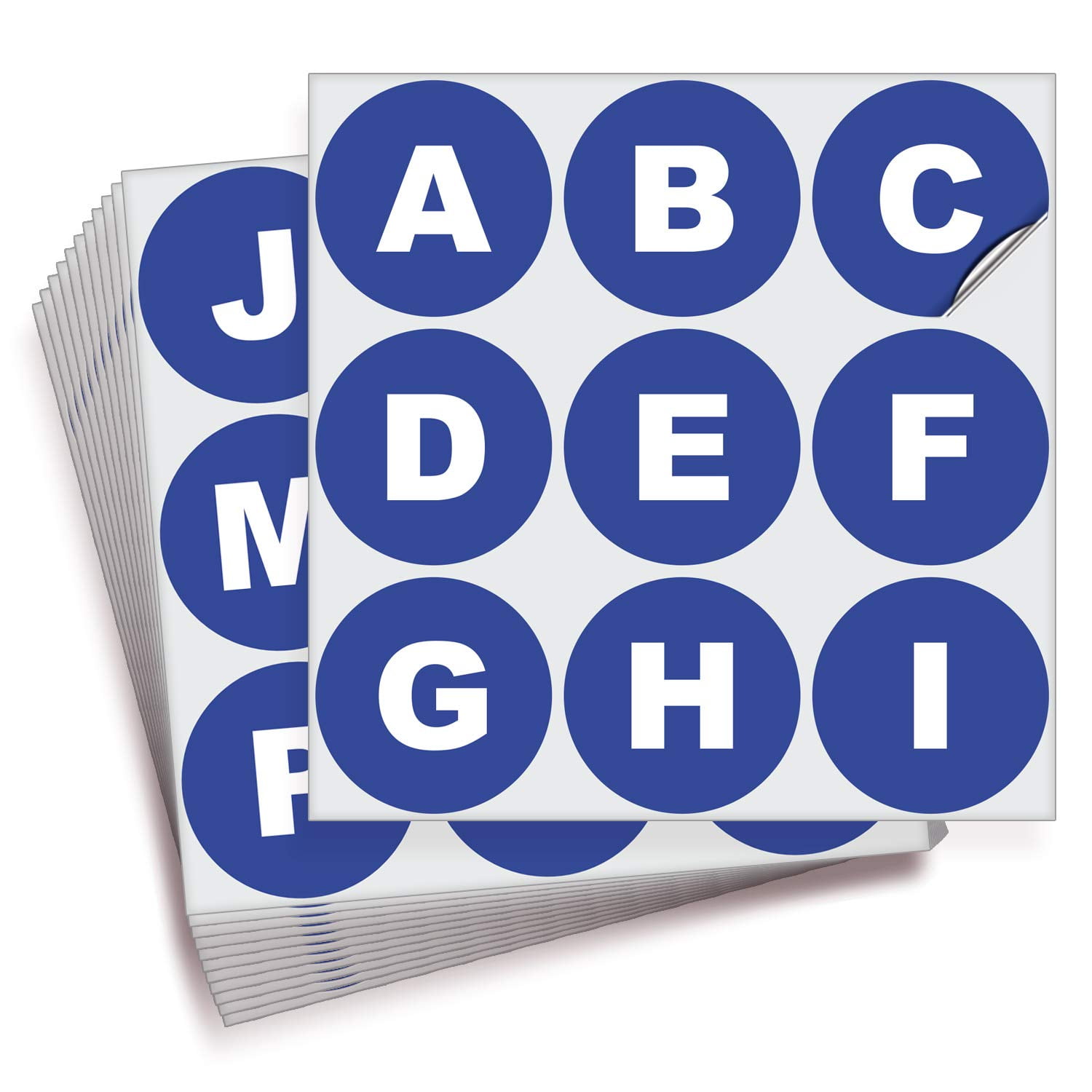 iSYFIX Blue Vinyl Letters Stickers - 3 inch Self-Adhesive, A to Z, 4 of ...