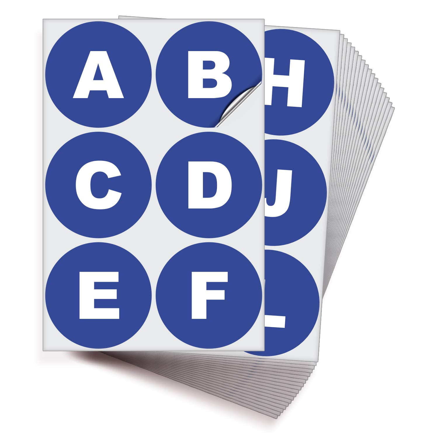 iSYFIX Blue Vinyl Letters Stickers - 4 inch Self-Adhesive, A to Z, 4 of ...