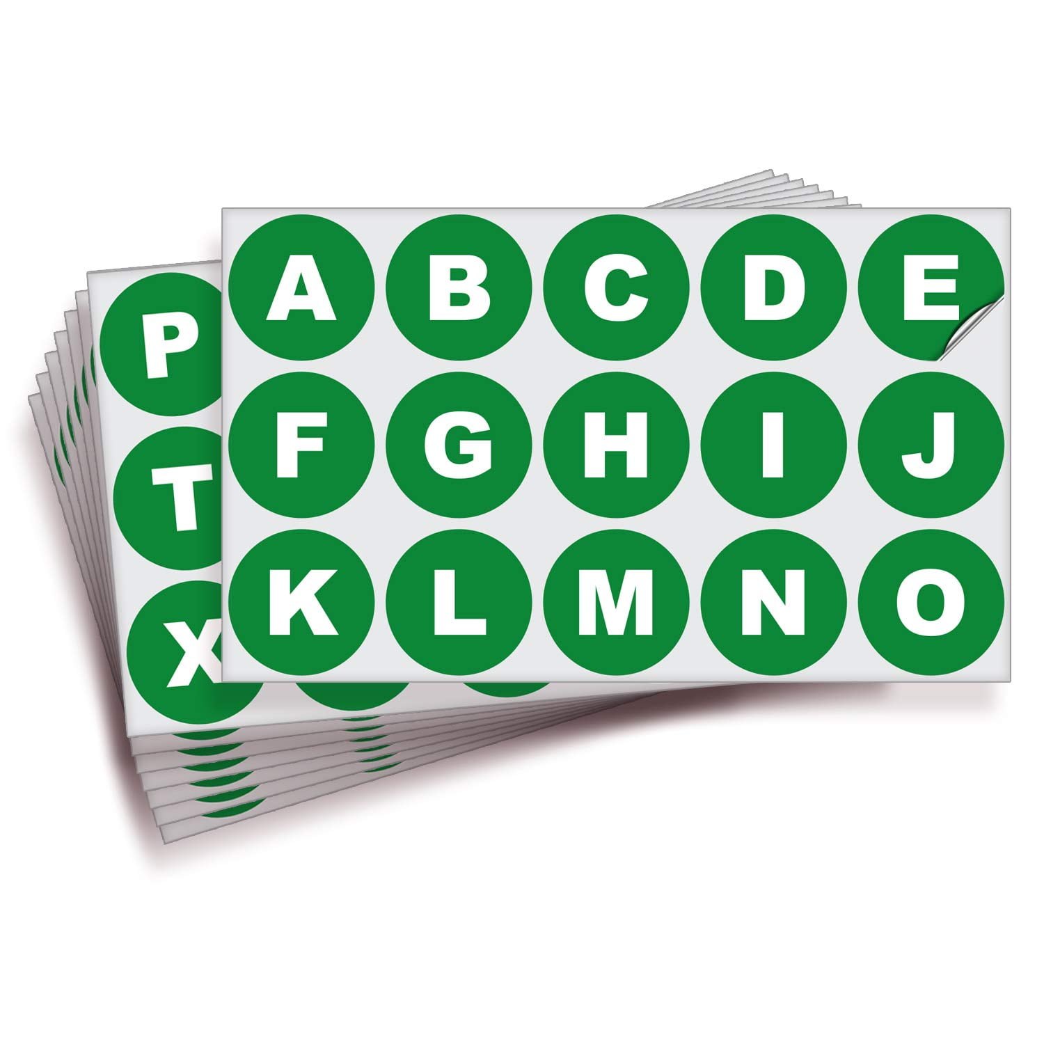 iSYFIX Green Vinyl Letters Stickers - 2 inch Self-Adhesive, A to Z, 4 ...