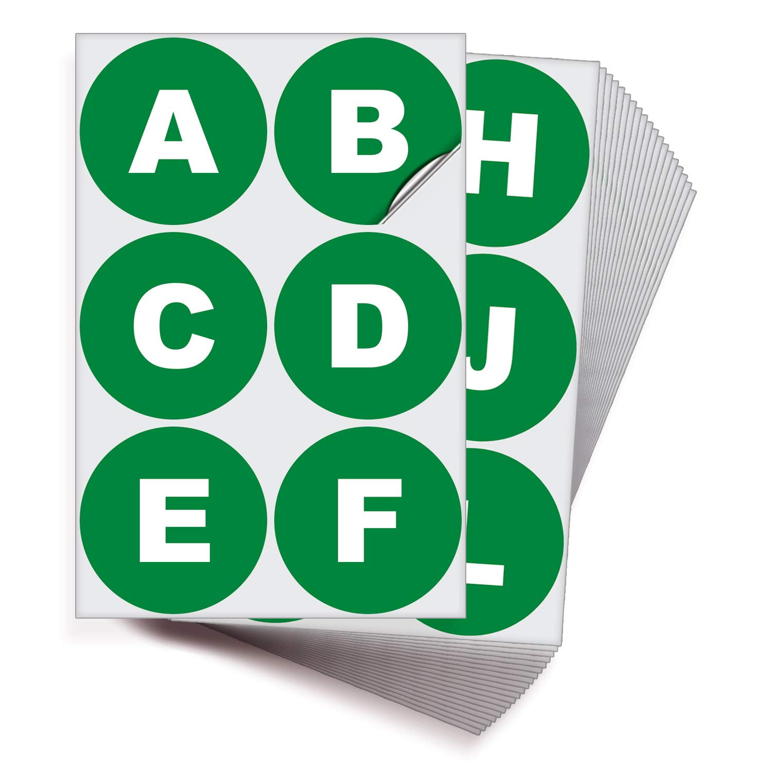 iSYFIX Green Vinyl Letters Stickers - 4 inch Self-Adhesive, A to Z, 4 ...