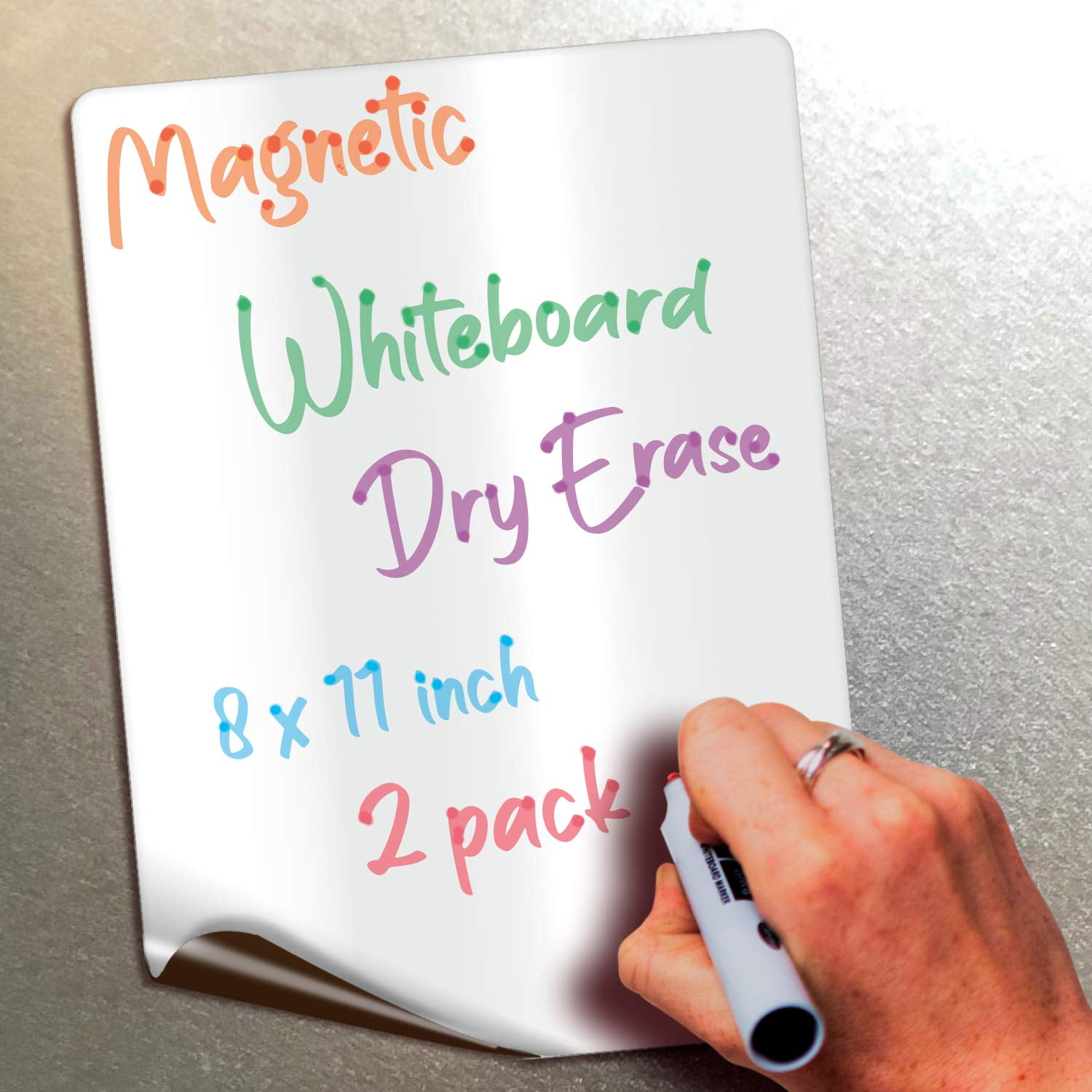 iSYFIX Magnetic Dry Erase Whiteboard Notes - 8.5 x 11 inch, 2 Pack ...
