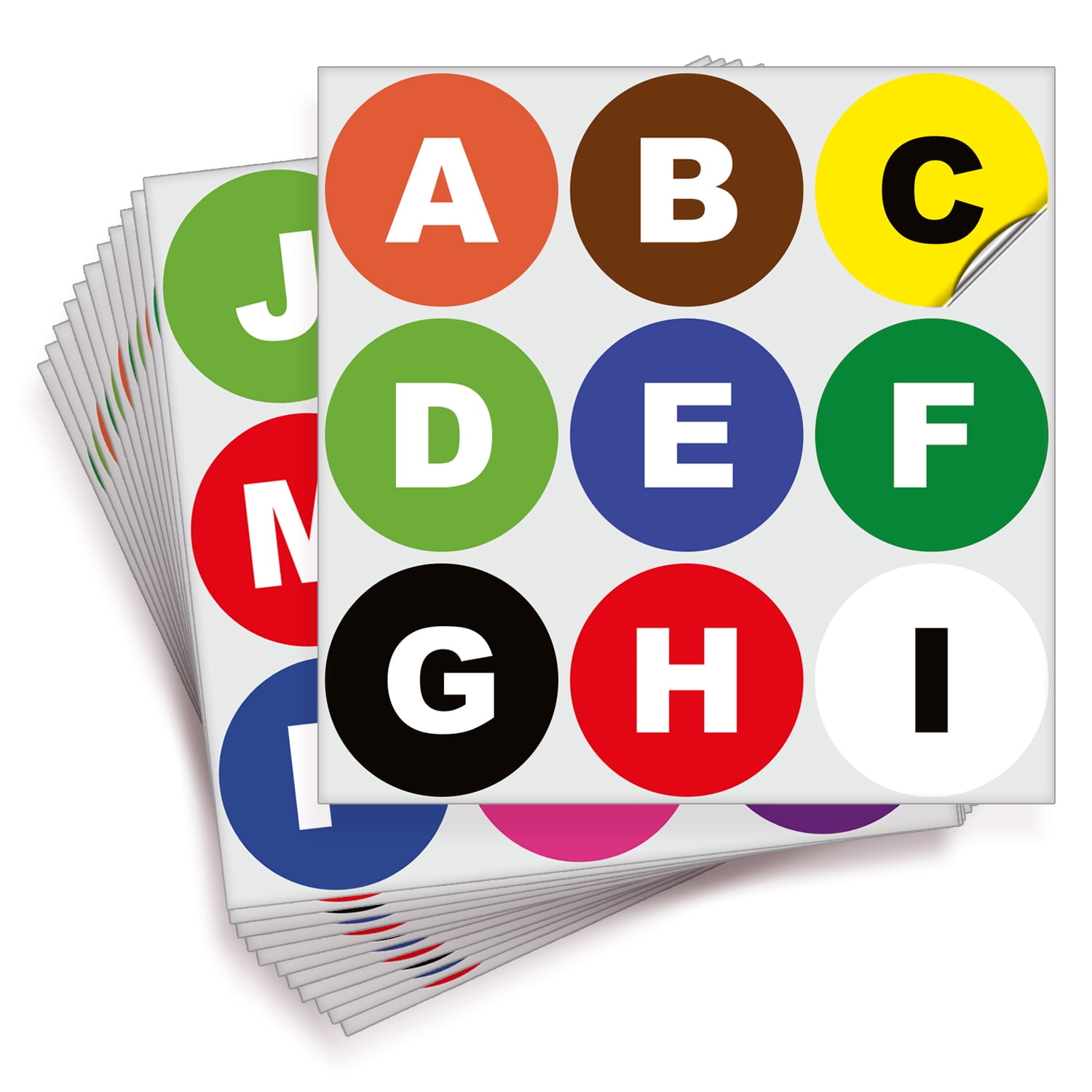 iSYFIX Multicolor Vinyl Letters Stickers - 3 inch Self-Adhesive, A to Z ...