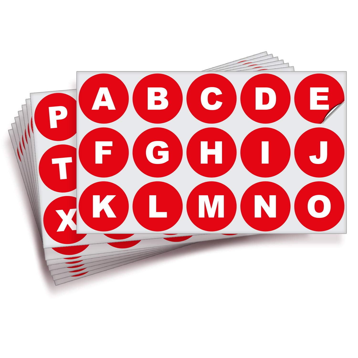 iSYFIX Red Vinyl Letters Stickers - 2 inch Self-Adhesive, A to Z, 4 of ...