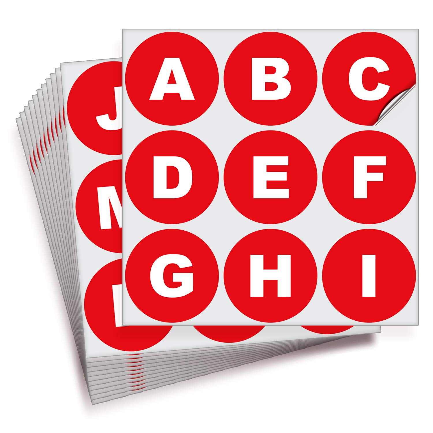 iSYFIX Red Vinyl Letters Stickers - 3 inch Self-Adhesive, A to Z, 4 of ...