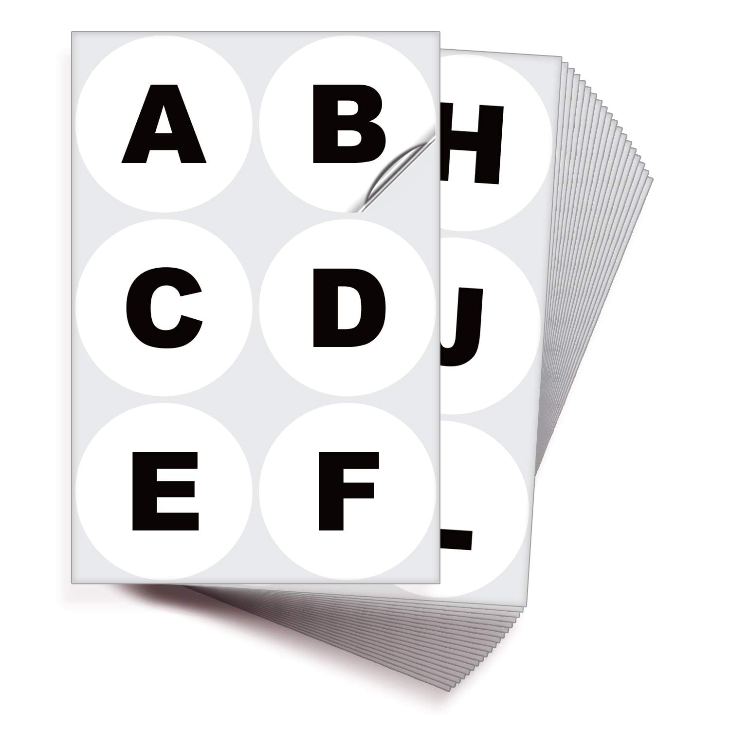 iSYFIX White Vinyl Letters Stickers - 4 inch Self-Adhesive, A to Z, 4 ...