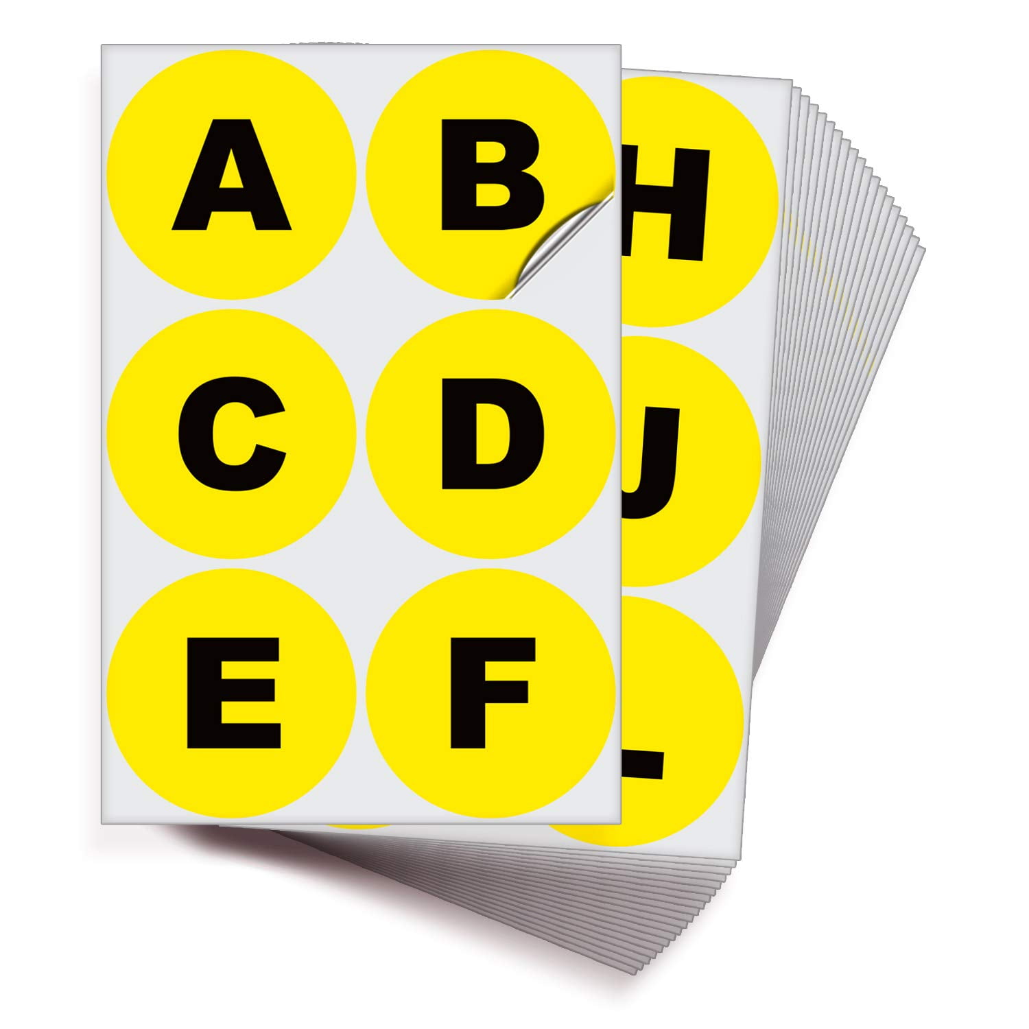 iSYFIX Yellow Vinyl Letters Stickers - 4 inch Self-Adhesive, A to Z, 4 ...