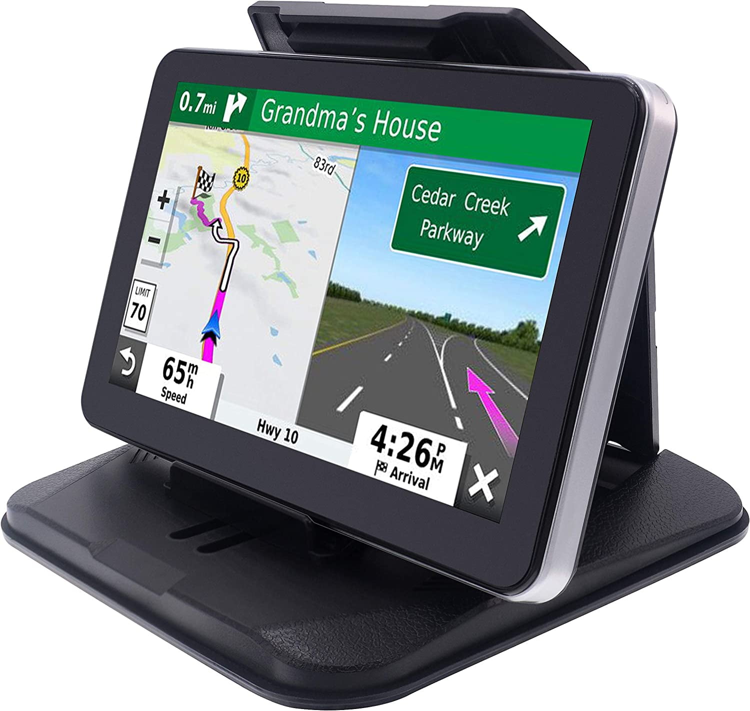 iSaddle Dashboard GPS Mount, Universal for 4.3-9.6 Inch Screens, Easy ...