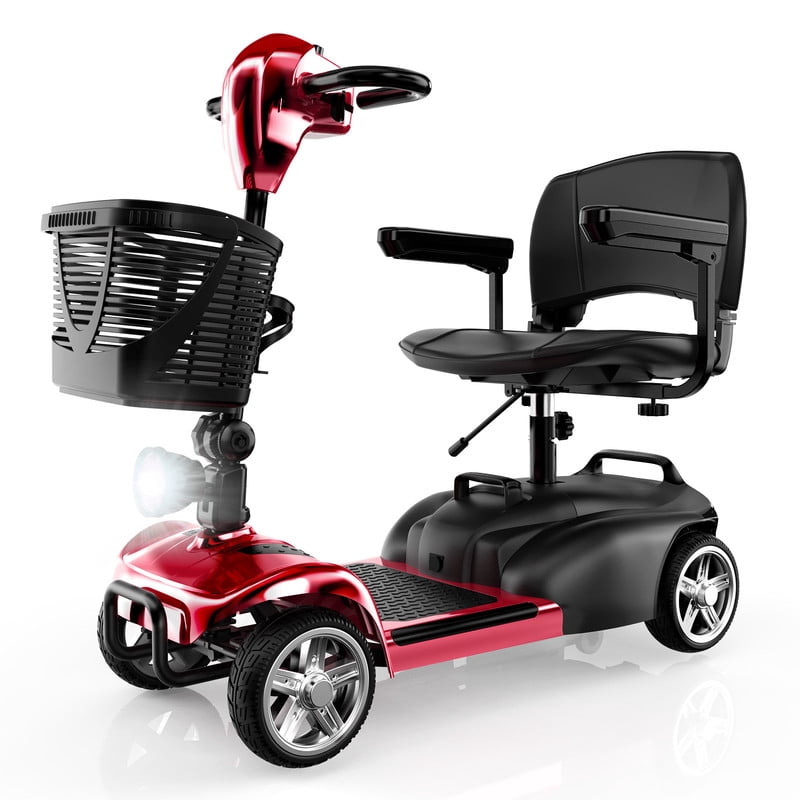 iScooter 4 Wheel Mobility Scooter for Seniors, Wider Seats & Foldale ...