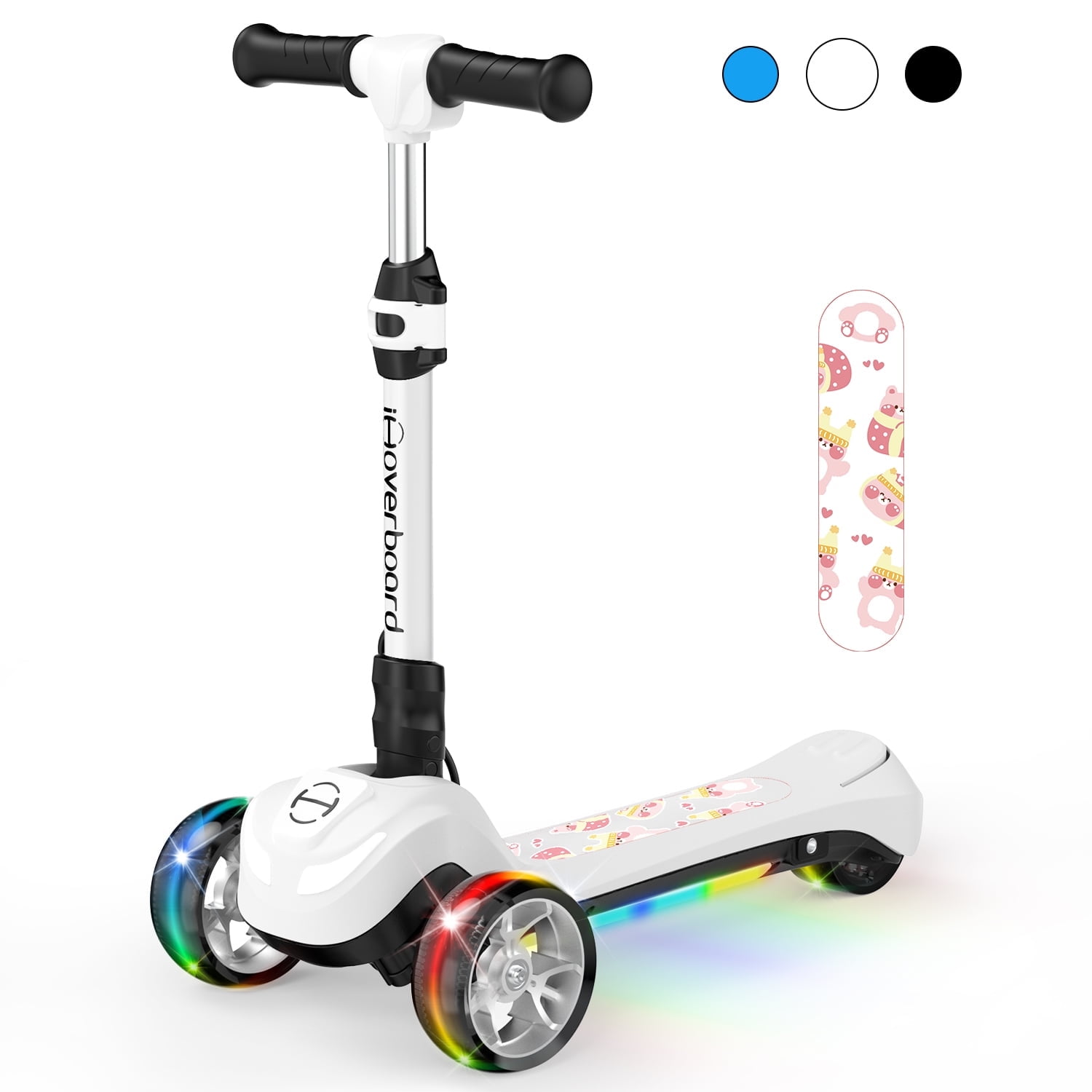 iHoverboard B1 Electric Scooter for Kids Ages 3+, LED Light-up Wheels ...