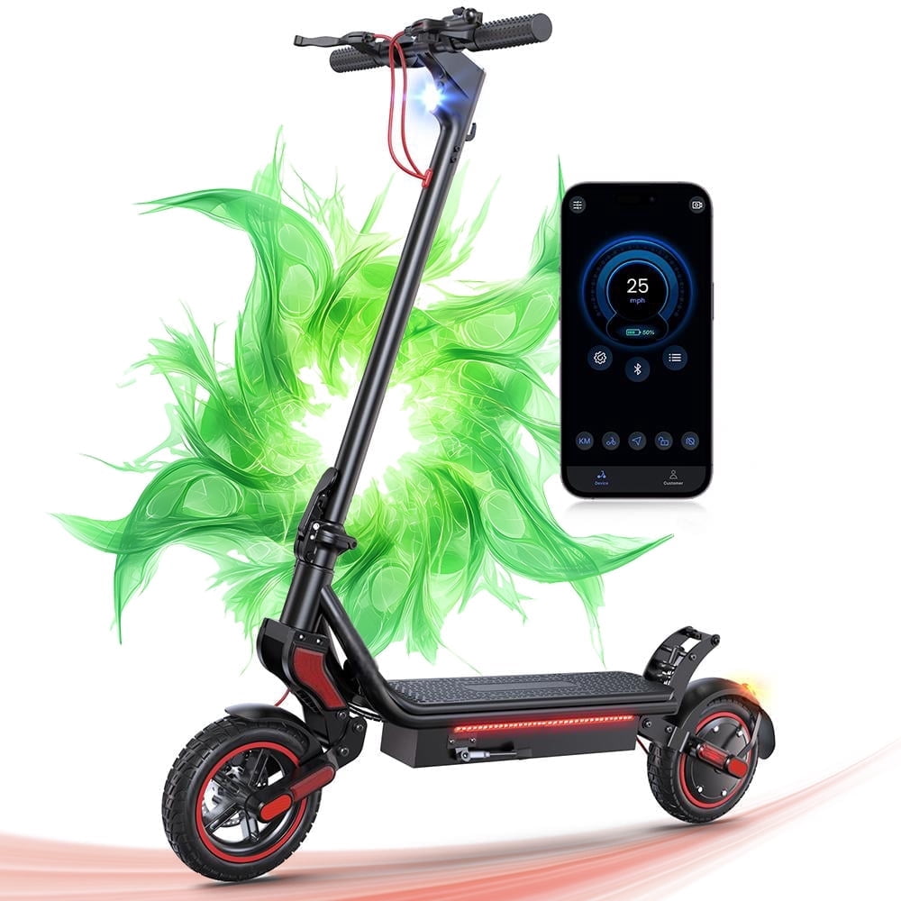 iScooter Electric Scooter Adults,750W Peak Foldable Escooter, 35-45km ...