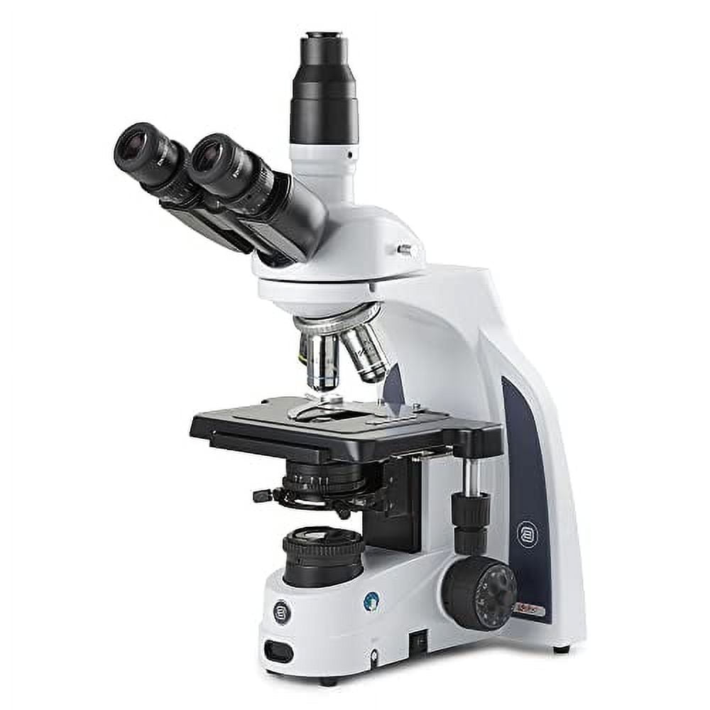 iScope Trinocular Compound Microscope with Eyepieces, PLI Plan 4/10/S40/S100x Oil iOS Objectives ...