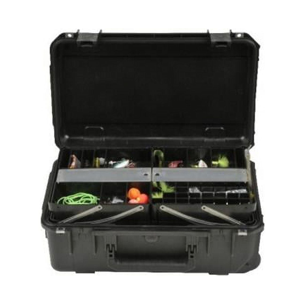 iSeries Tackle Box with Pull Out Trays & Wheels, Black - Walmart.com